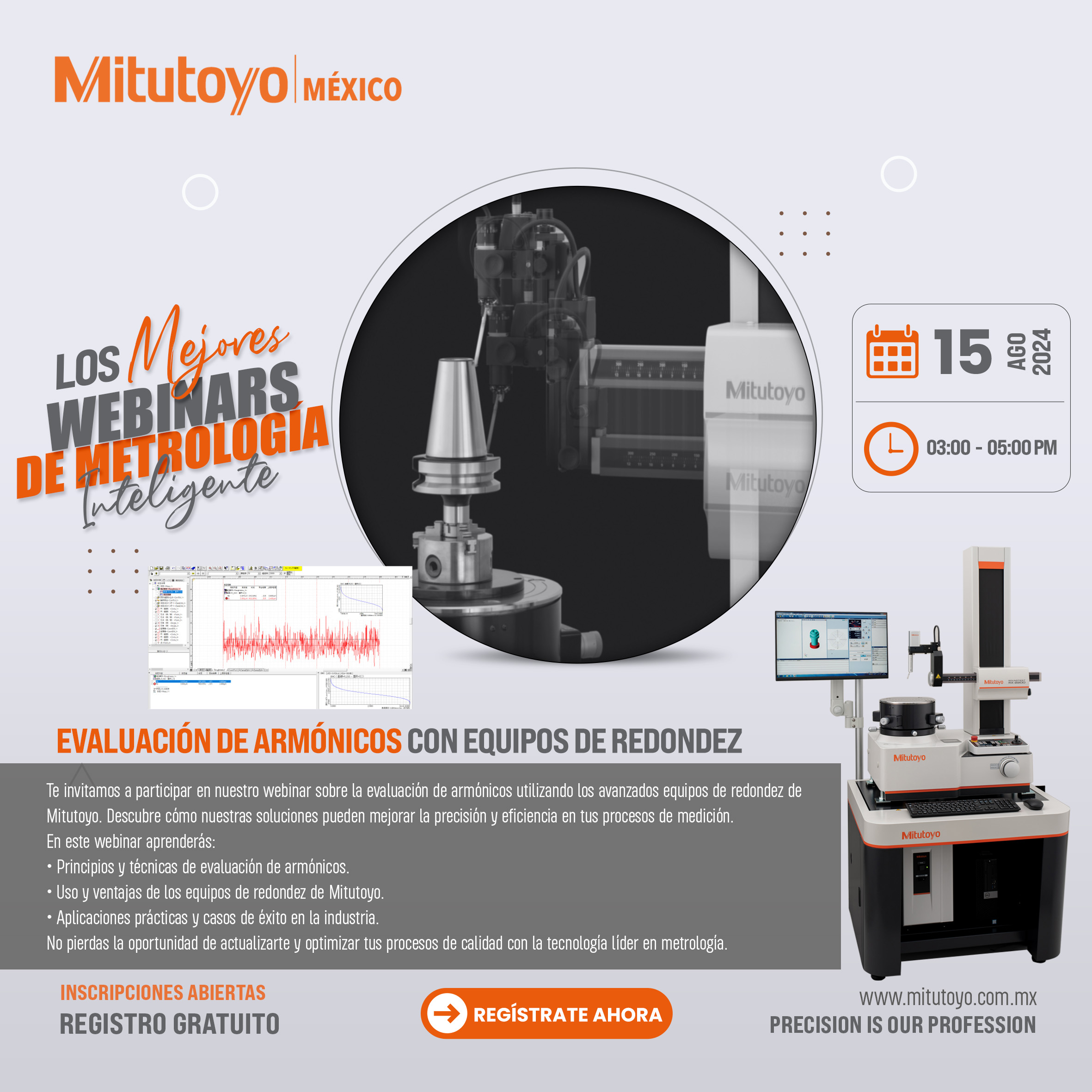 Webinar Evaluación de Armónicos con Equipos de Redondez - Mitutoyo Mexico