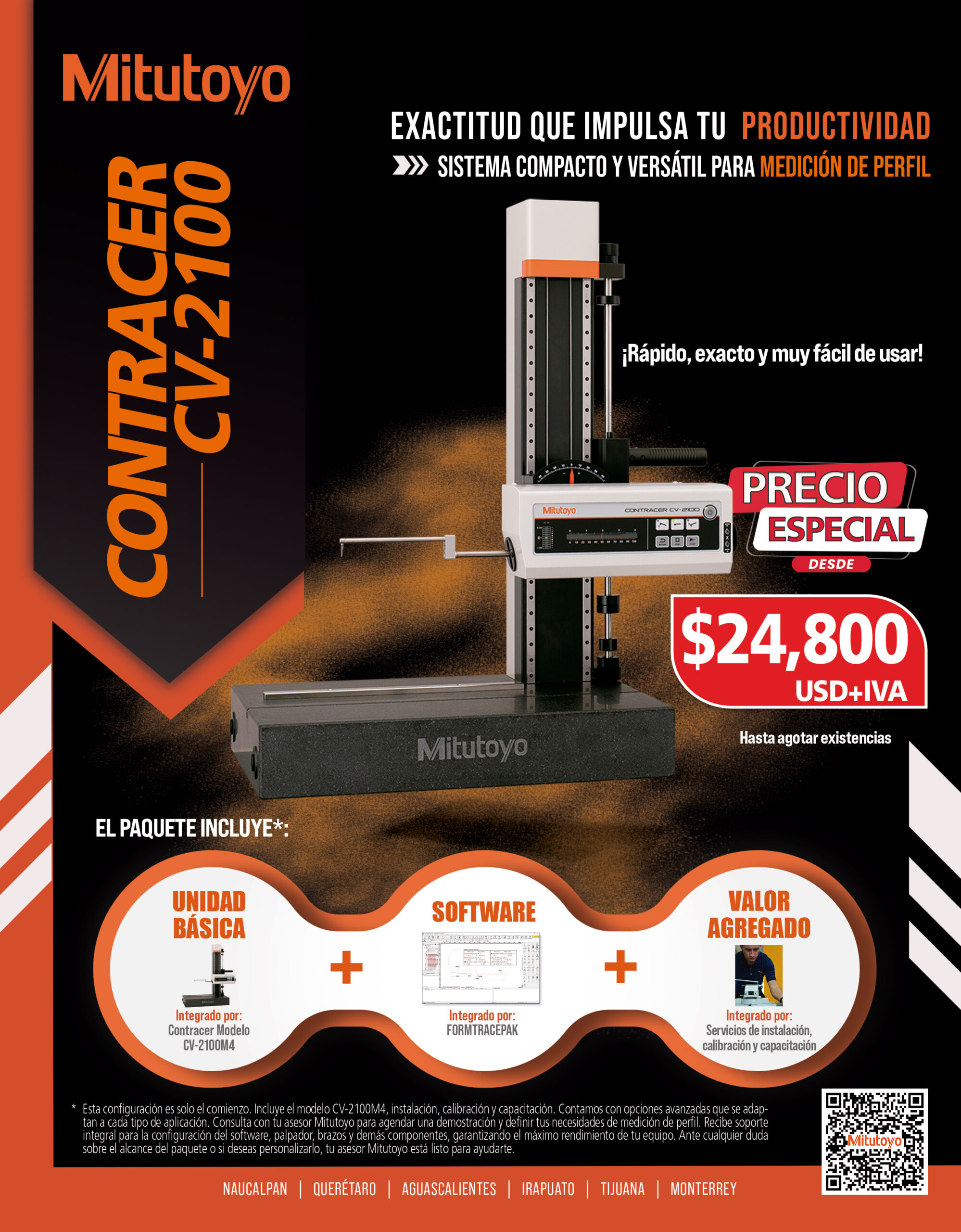 FRENTE CONTRACER CV-2100 - Mitutoyo Mexico